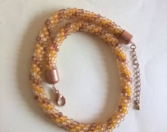 Beaded rope necklace | Etsy