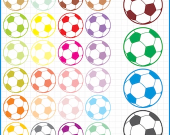 Soccer clipart | Etsy