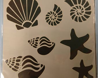 Shell stencils | Etsy