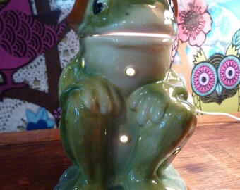 Frog cookie jar | Etsy