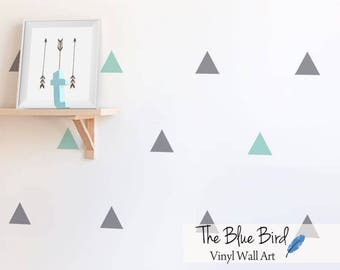 Geometric wall decal | Etsy