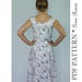 Maxi Dress Sewing PDF Pattern Womens Maxi Dress Pattern
