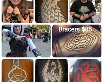 Jolly Roger Pirate Bracers Skull and Cross Bones Bracers