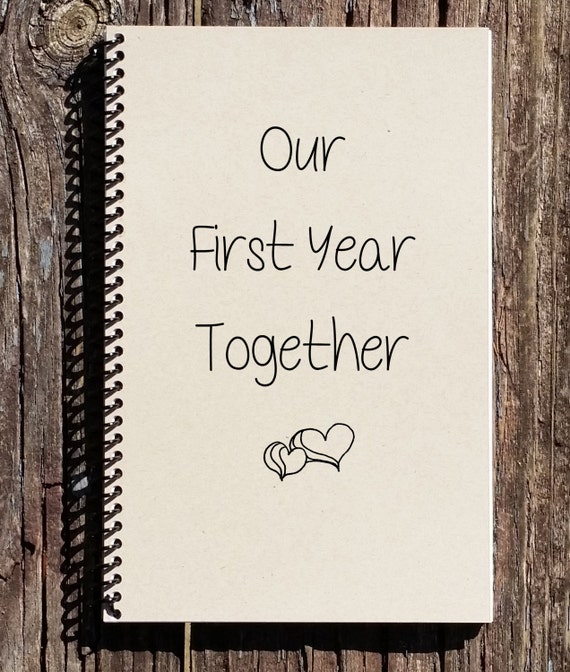 Our First Year Journal Love and Romance 1st Anniversary