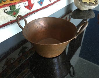 Rustic copper pot | Etsy