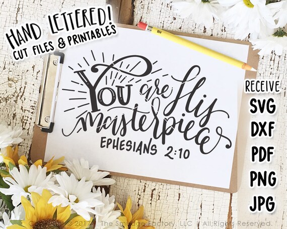 You Are His Masterpiece Printable Bible Verse Print