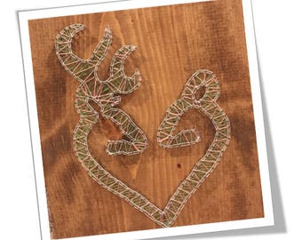 Deer String Art Deer Art Outdoor String Art Deer String