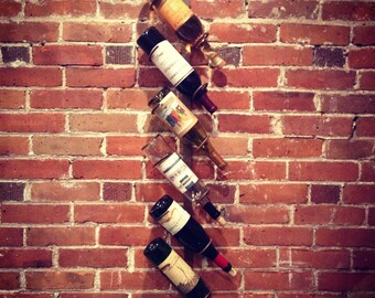 Industrial wine rack | Etsy