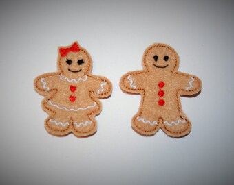 Felt gingerbread men | Etsy