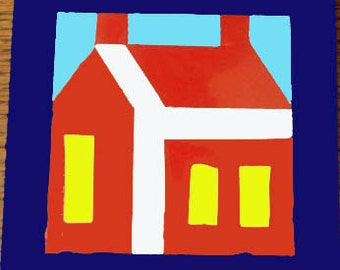 Schoolhouse quilt | Etsy