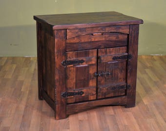 Rustic nightstand | Etsy