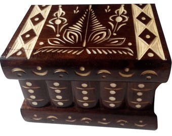 Jewelry box magic box mystery box big puzzle box red secret