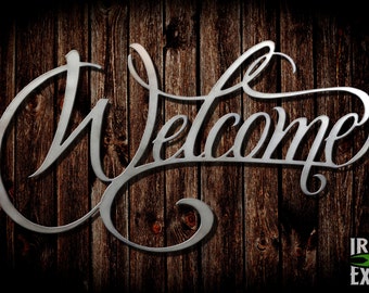 Pheasant Steel Welcome Sign