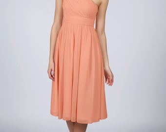 Peach color dress | Etsy