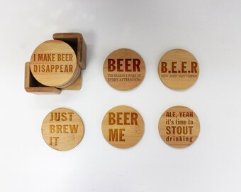 Beer coaster | Etsy