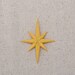 Yellow Gold Nativity Star Star of Bethlehem SIZE CHOICE: