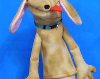 Dog hand puppet | Etsy