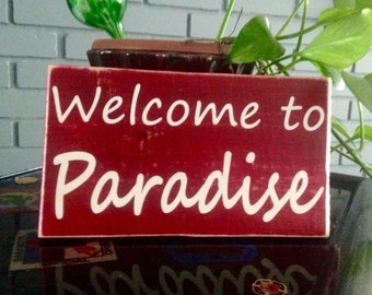 Paradise sign | Etsy