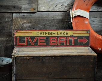 Live bait sign | Etsy