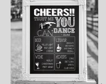 Chalkboard bar menu | Etsy