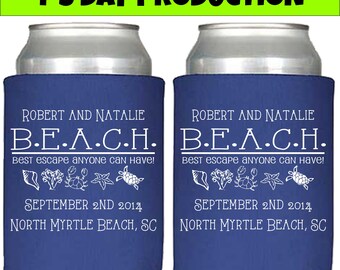 Beach koozie | Etsy
