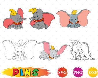 Dumbo svg | Etsy