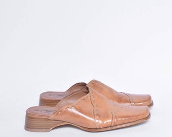 Leather mules | Etsy