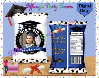 Graduation chip bags | Etsy