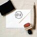 Monogram Stamp 5 Wooden or Self-Inking Calligraphy