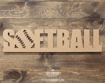 Softball sign | Etsy