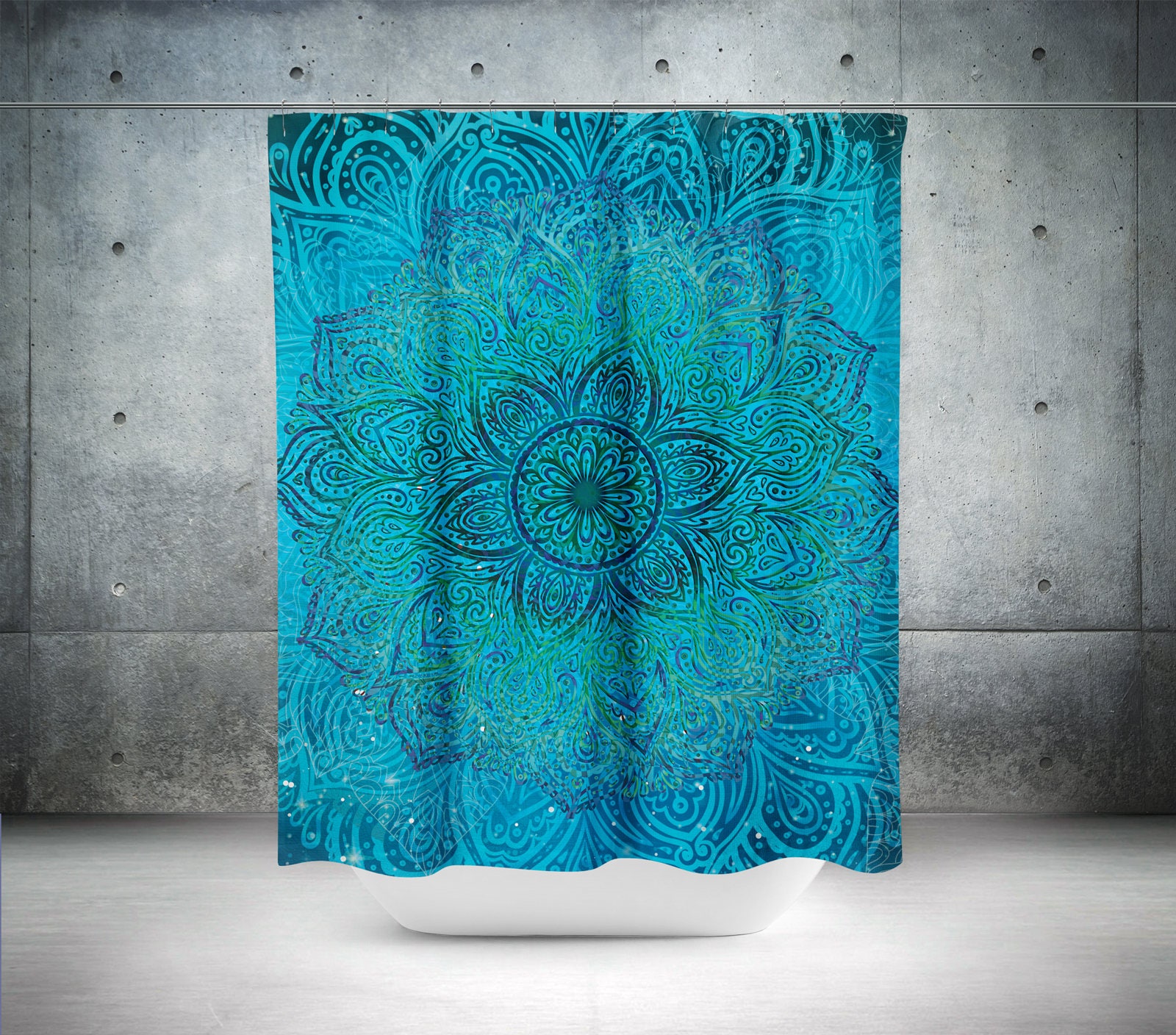 Mandala Shower Curtainboho Shower Curtainboho Decorhippie