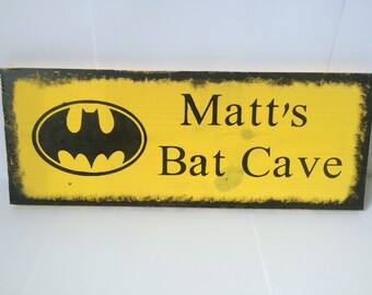 Bat cave sign | Etsy