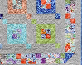 Winding Nine Patch Quilt Pattern Layer Cake or Jelly Roll