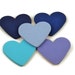 Set of 50 Two Inch Hearts Paper Die Cut 2 inch Hearts in
