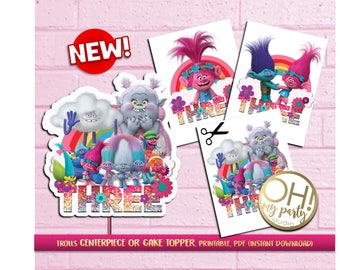 Trolls printables | Etsy