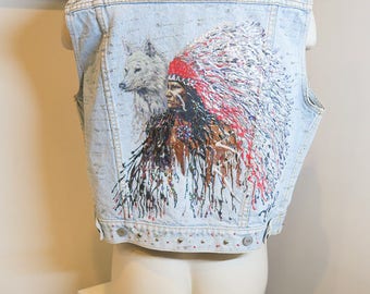 Native american vest | Etsy