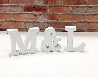 Small metal letters | Etsy