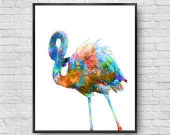 Abstract flamingo | Etsy