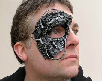 Borg star trek cosplay cyberpunk mask large