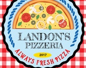 Items similar to Pizza Box Sticker Only • 8 x 8 • PRINTED on Etsy