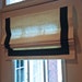 Classic flat banded roman shade