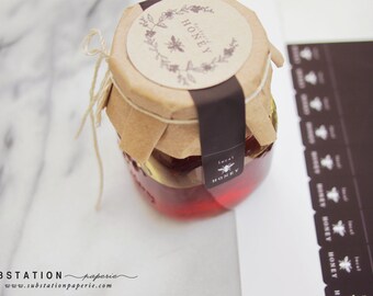 Honey jar labels | Etsy