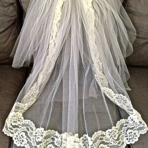 Vintage wedding veil | Etsy