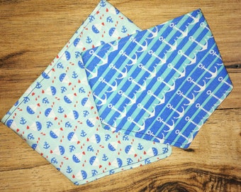 Pink Nautical Digital Paper Navy Teal Marine Turquoise Girly