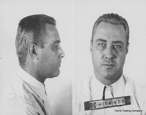 Machine Gun Kelly Mugshot 1930s Photo Prohibition