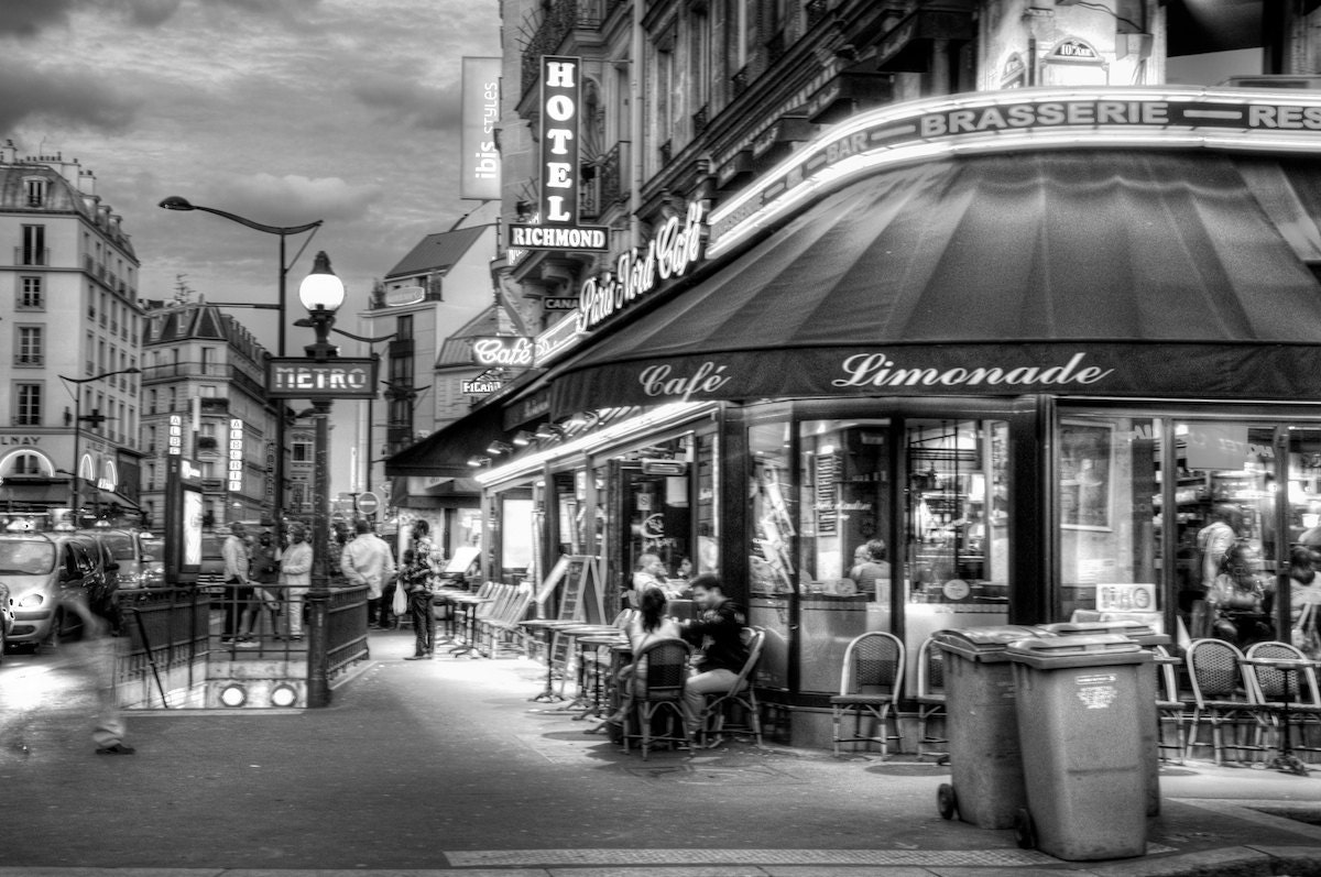 Cafe Scenes Paris Streets