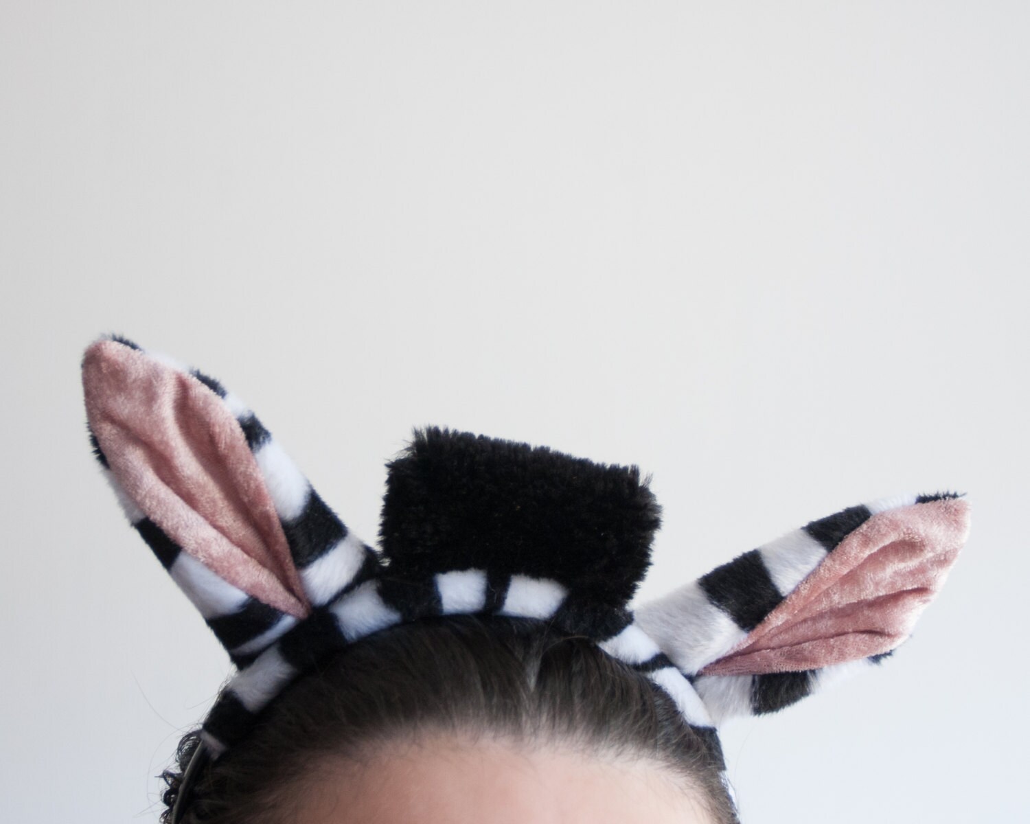 Zebra Ears Headband Children's or Adult's Photo Prop