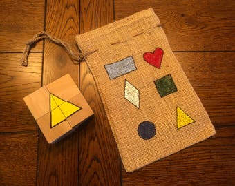 Wood block puzzle | Etsy