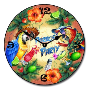 Parrot clock | Etsy