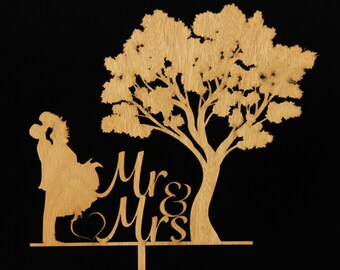 Tree cake topper | Etsy